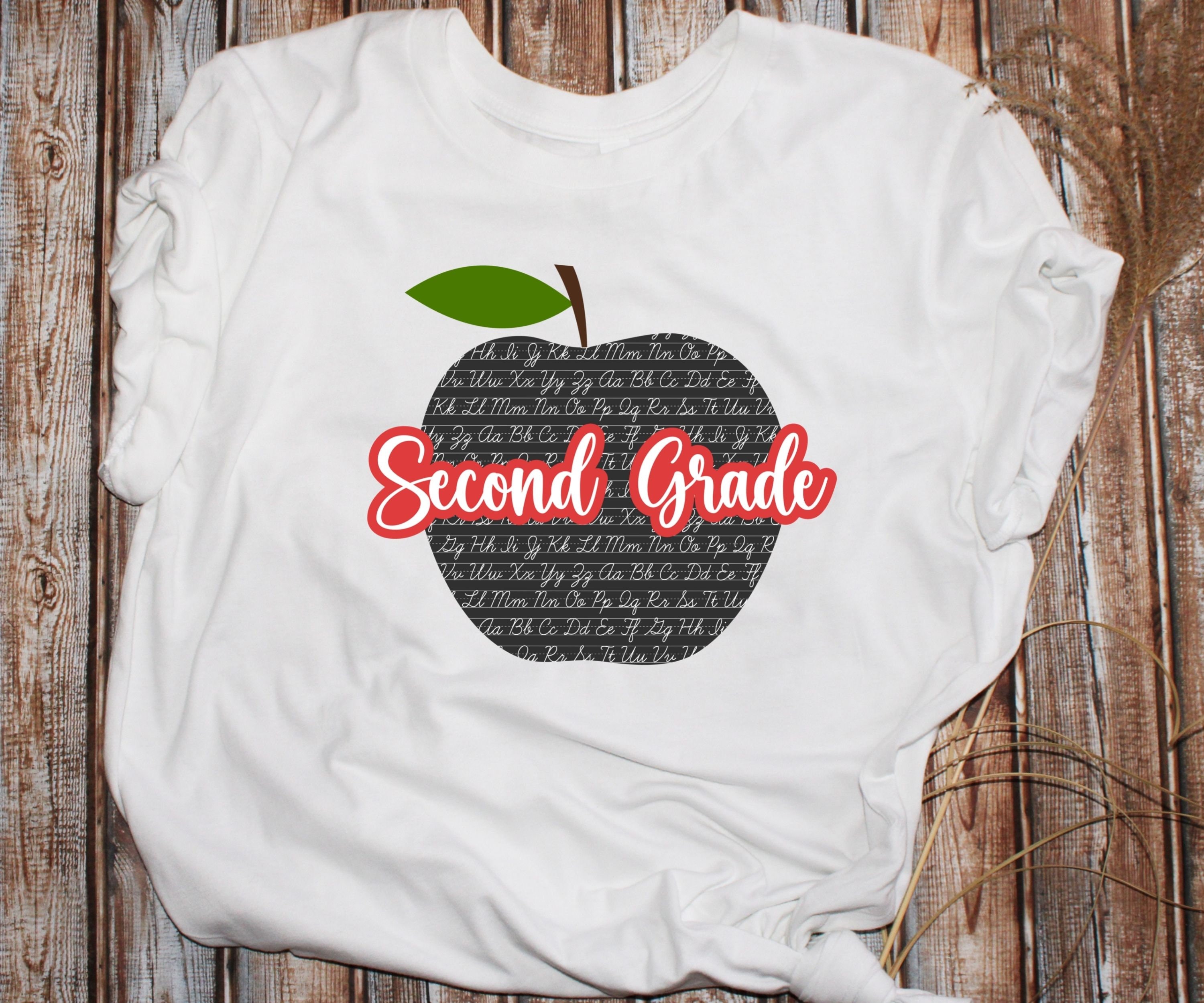 Second Grade Apple PNG for Sublimation - Etsy