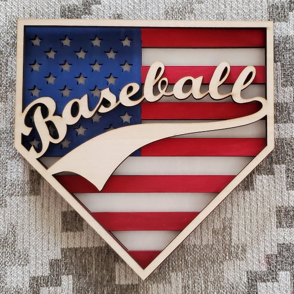 Baseball Flag Home Plate - Etsy