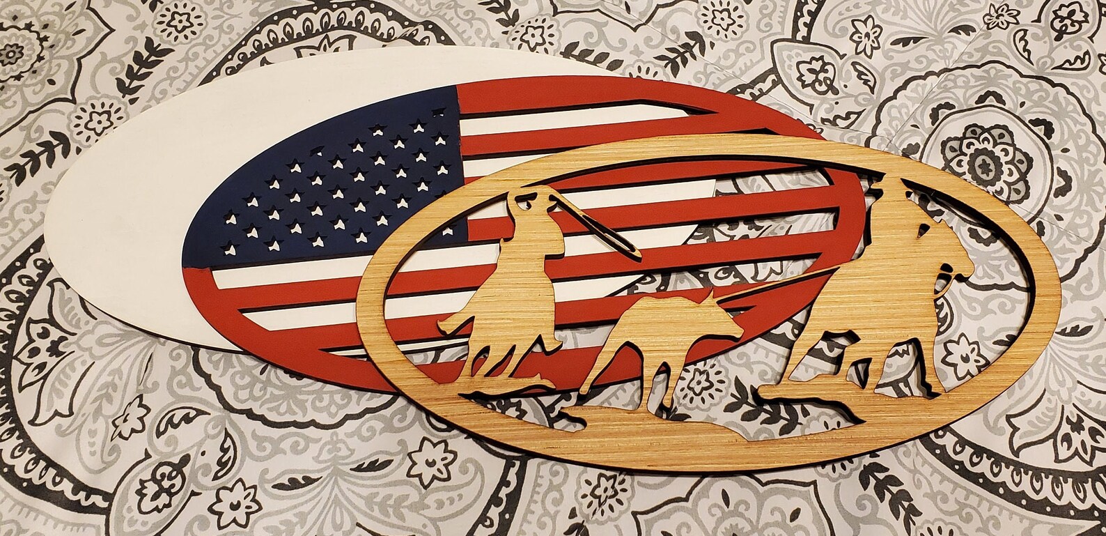 Layered Team Roper With American Flag digital File Only - Etsy