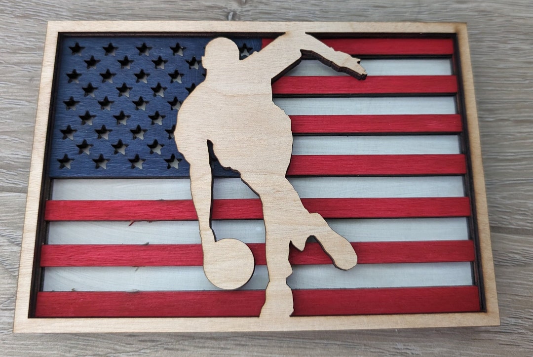 Layered American Flag Bowler--- DXF, SVG, PDF - Etsy