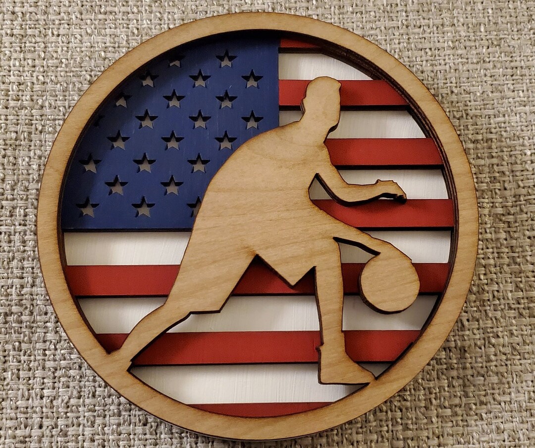 Layered American Basketball Player Cross Over ---digital File Only ...