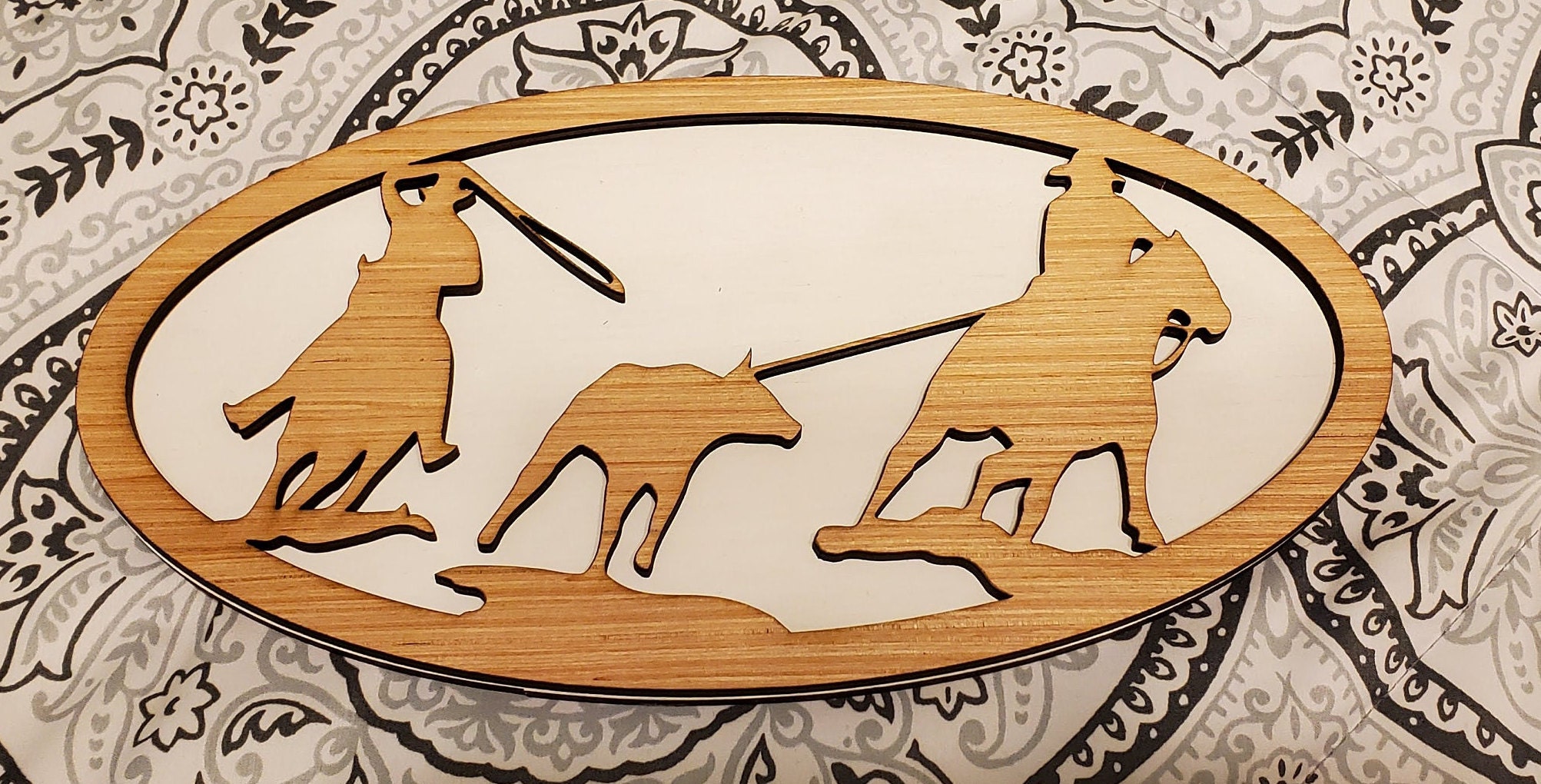 Layered Team Roper With American Flag digital File Only - Etsy