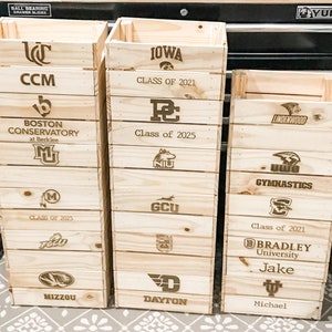 Custom Logo High School or College Graduation Crate Personalized ...