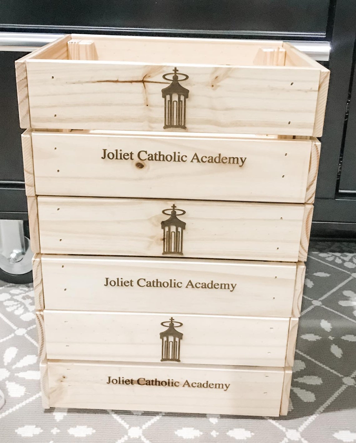 Custom Logo High School or College Graduation Crate Personalized ...