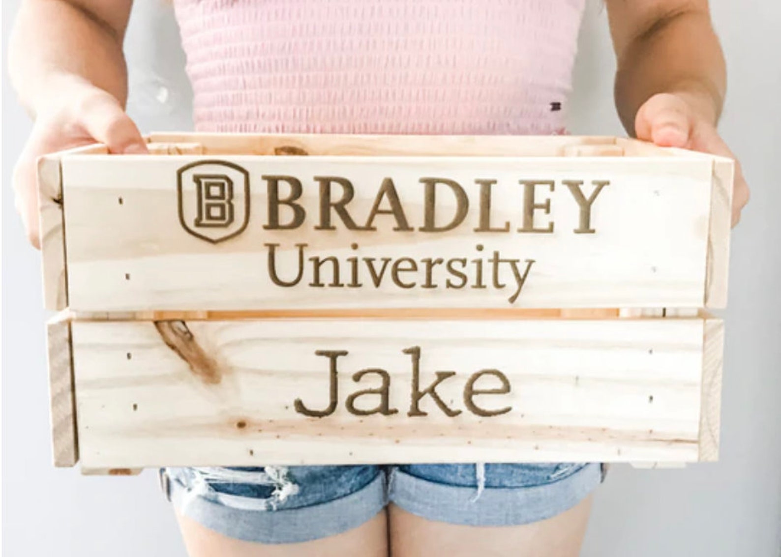 Custom Logo High School or College Graduation Crate - Etsy