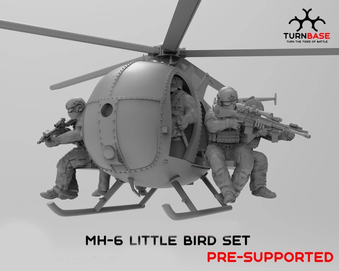 28mm Modern MH-6 Little Bird/ah-6 Killer Egg Helicopter US - Etsy