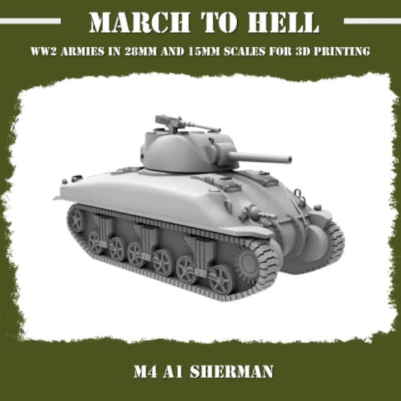 Toys & Games WW2 USA M4 Sherman Tank 28mm15mm Miniature Miniature Toys ...