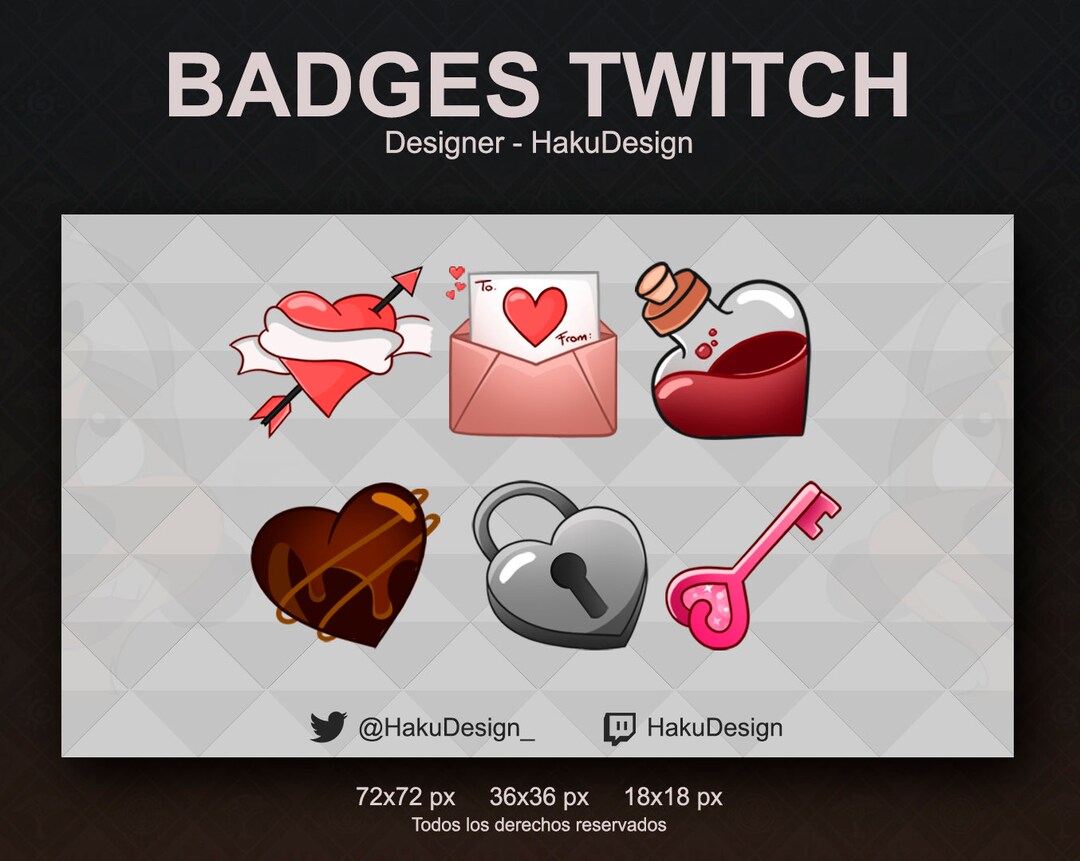 TWITCH EMBLEMS BADGE - Etsy