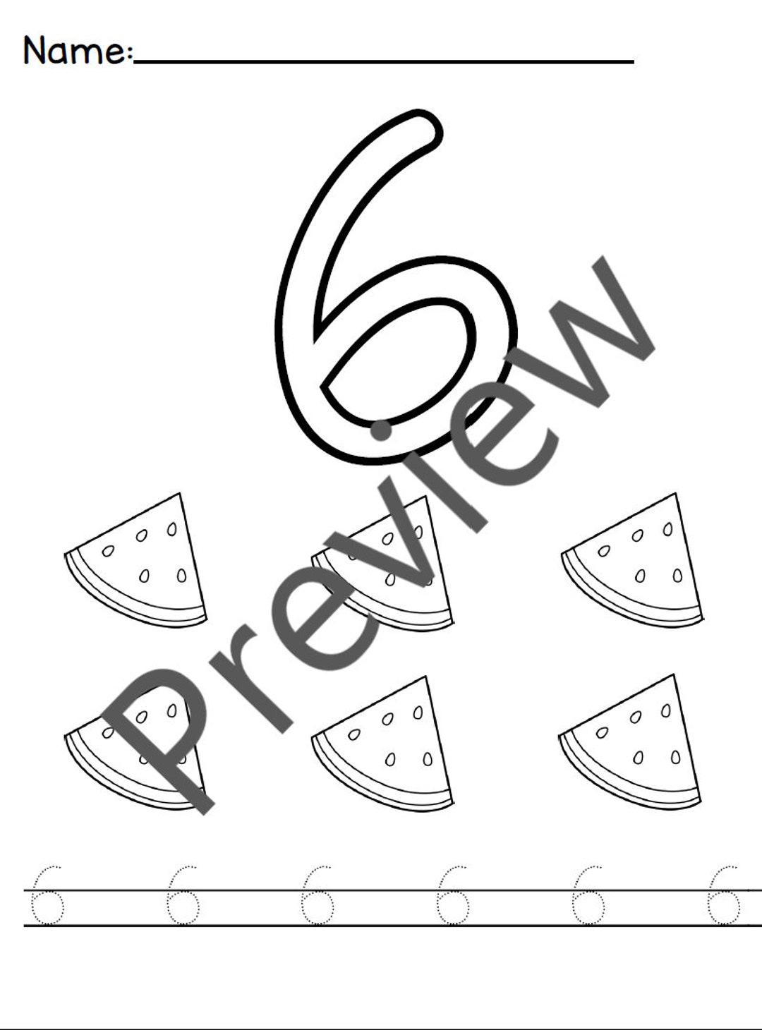 Numbers 1 10 Food Themed Coloring Sheets. - Etsy