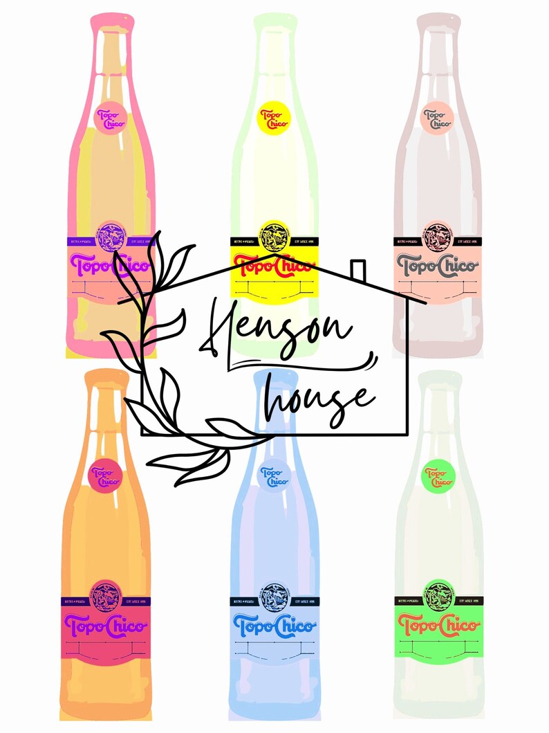 Topo Chico Individual Bottle Purchase SVG, PNG, JPEG Digital Download ...