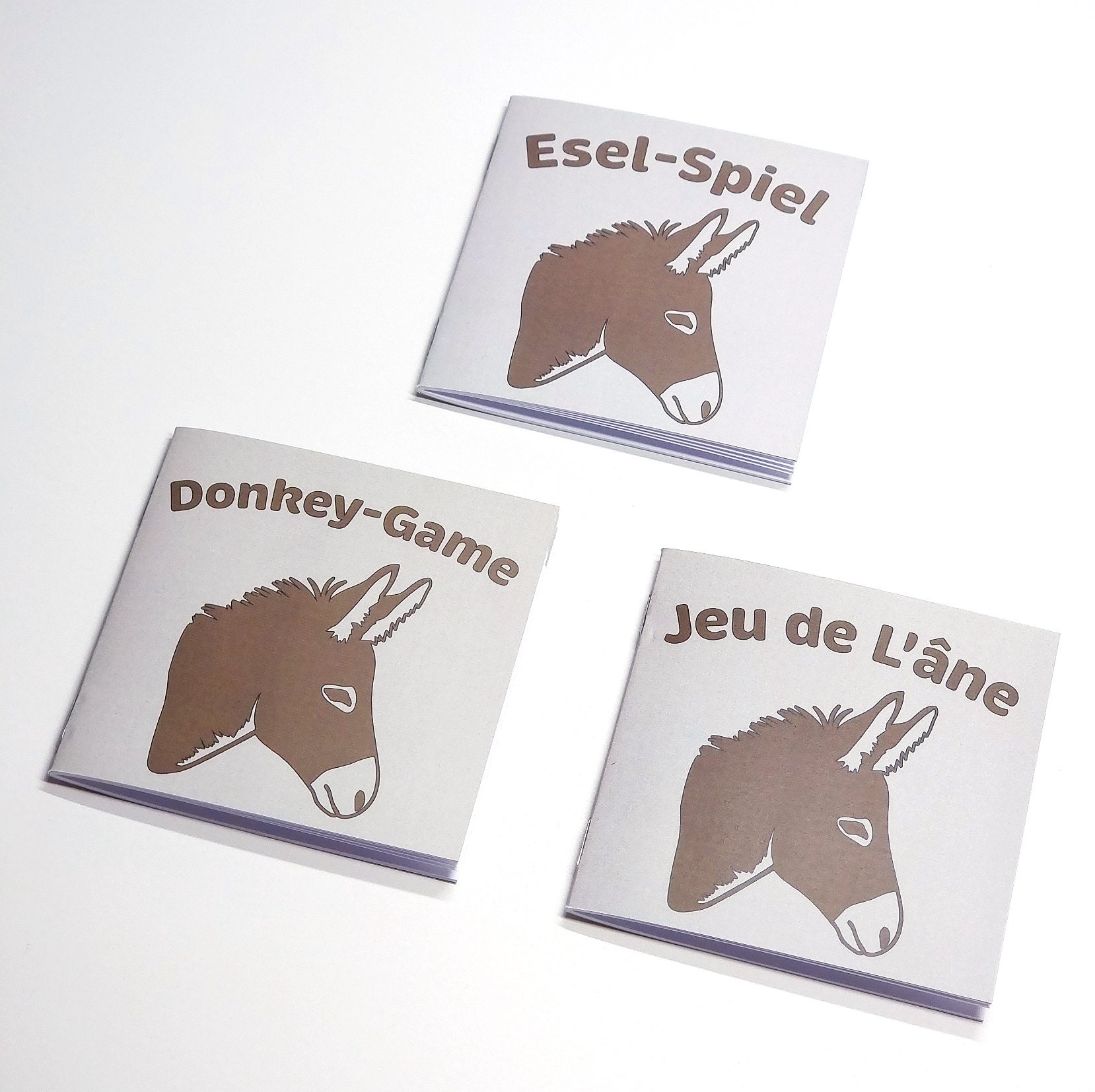 Wooden Donkey Game Gray / Family Game / Numbers Game / - Etsy