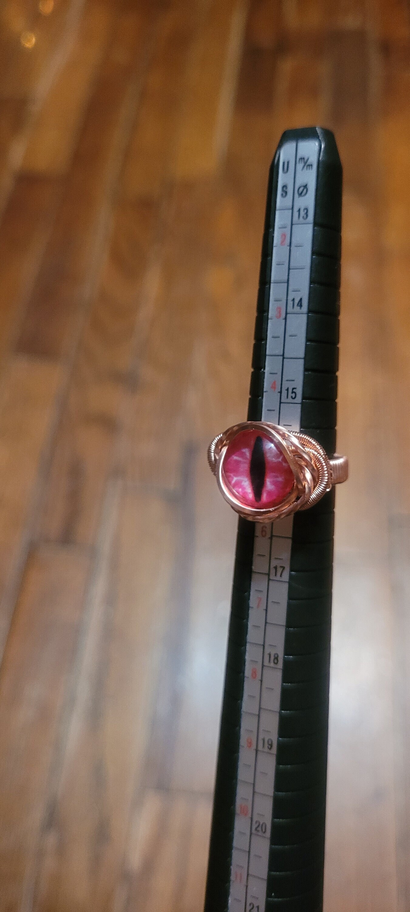 Wire Wrapped Ring | Coiled Wire Wrapped Dragon Eye Ring - Etsy