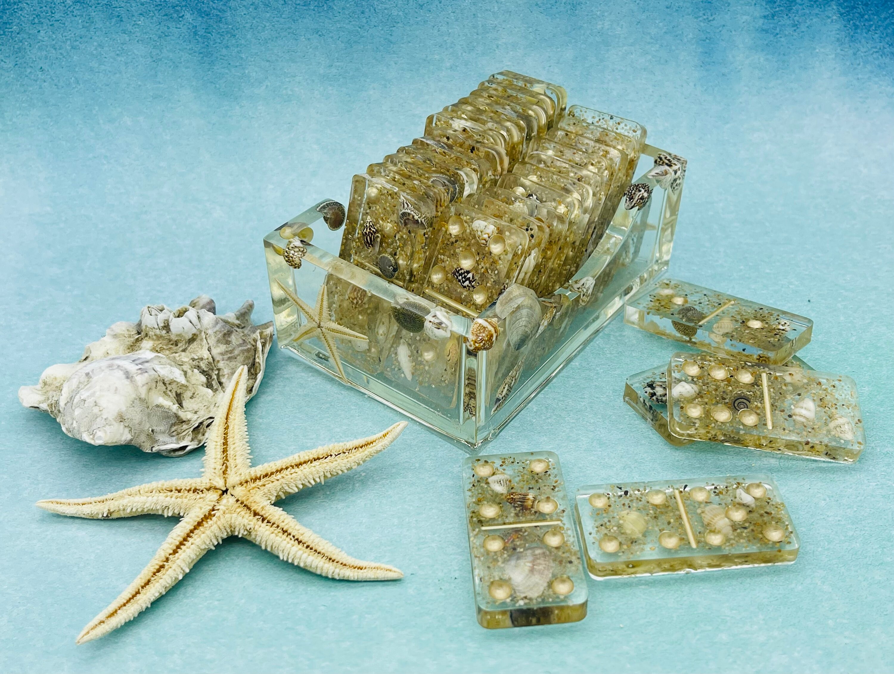 Resin Domino Set With Matching Display Box - Etsy