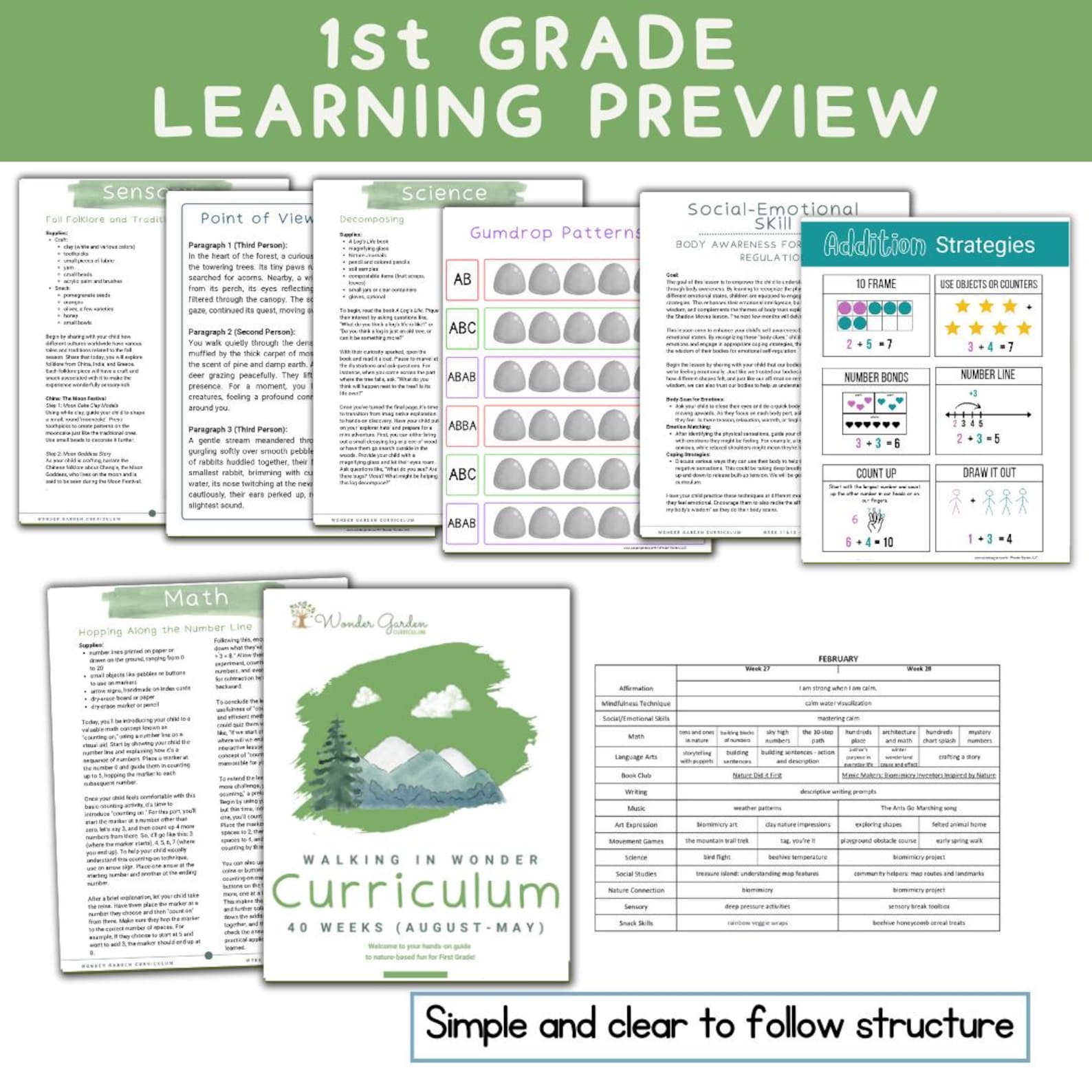 Nature-based First Grade Homeschool Curriculum: Secular, Whole-child ...