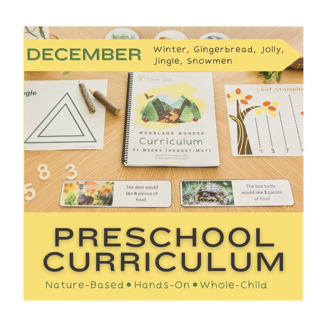 December Preschool Curriculum for Homeschoolers: Secular, Whole-child ...