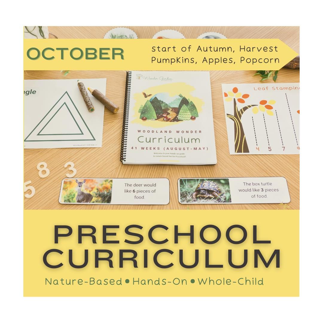 October Preschool Curriculum for Homeschoolers: Secular, Whole-child ...
