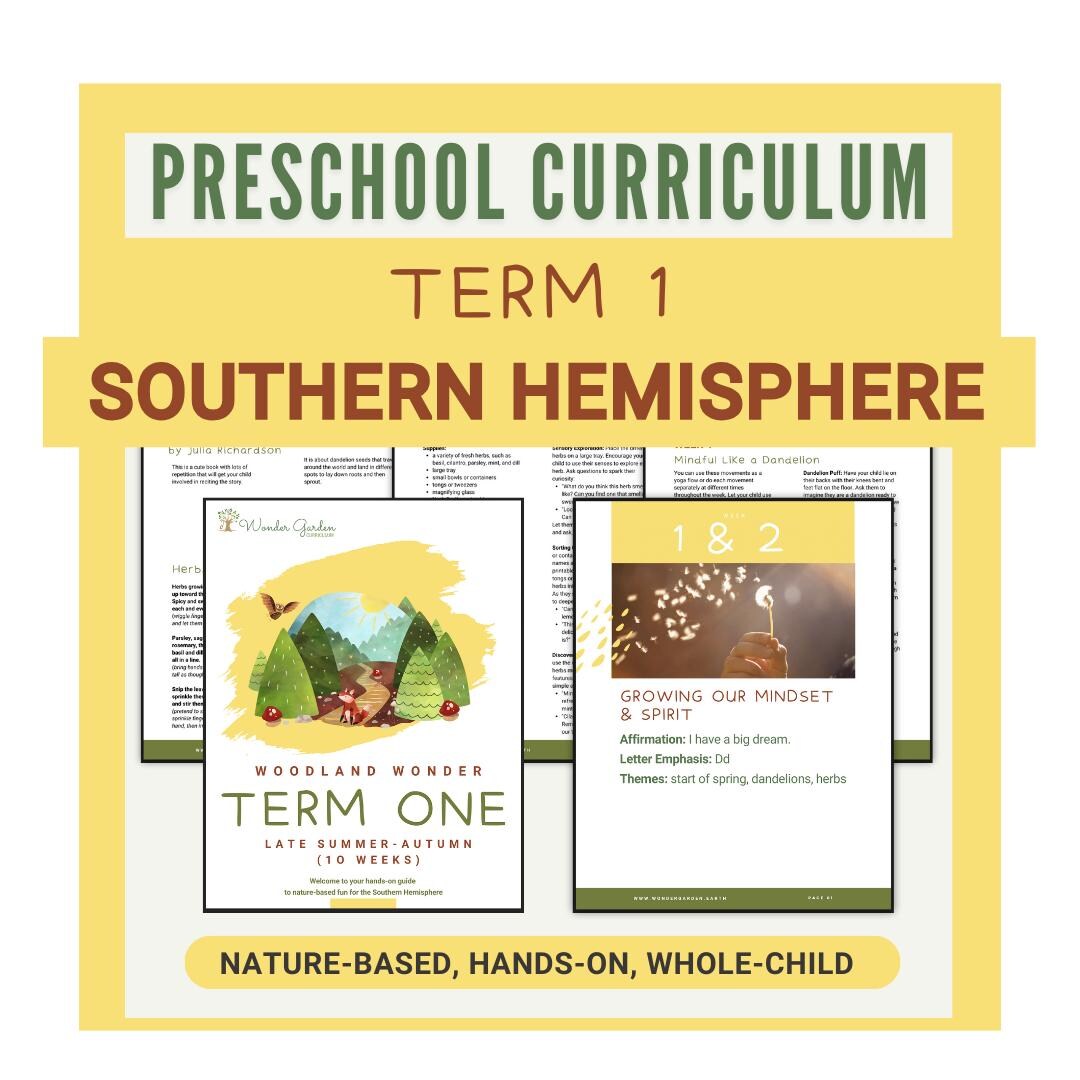 SOUTHERN HEMISPHERE - Nature-based Preschool Homeschool Curriculum ...