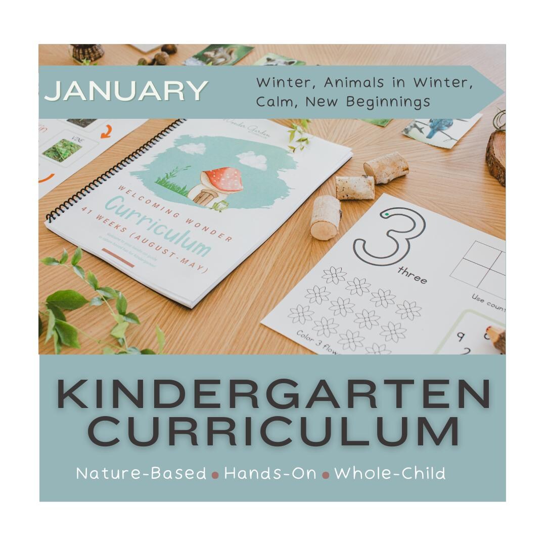 January Kindergarten Curriculum for Homeschoolers: Secular, Whole-child ...