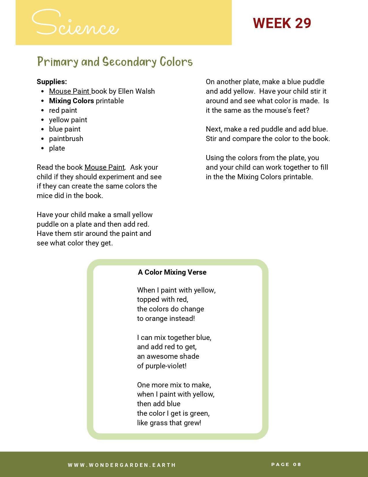 March Preschool Curriculum for Homeschoolers: Secular, Whole-child ...