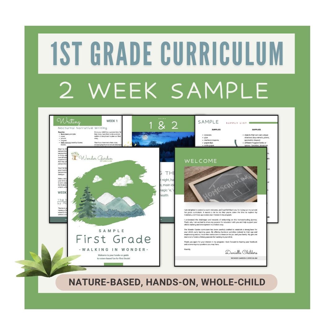 2-WEEK SAMPLE 1st Grade Homeschool Curriculum: Secular, Whole-child ...