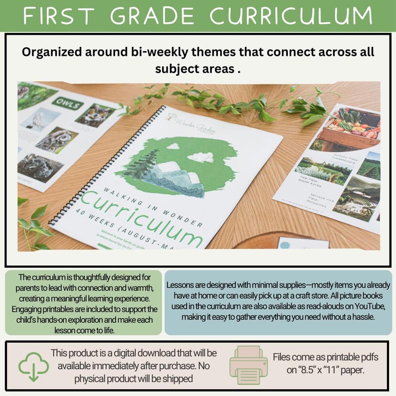 2-WEEK SAMPLE 1st Grade Homeschool Curriculum: Secular, Whole-child ...