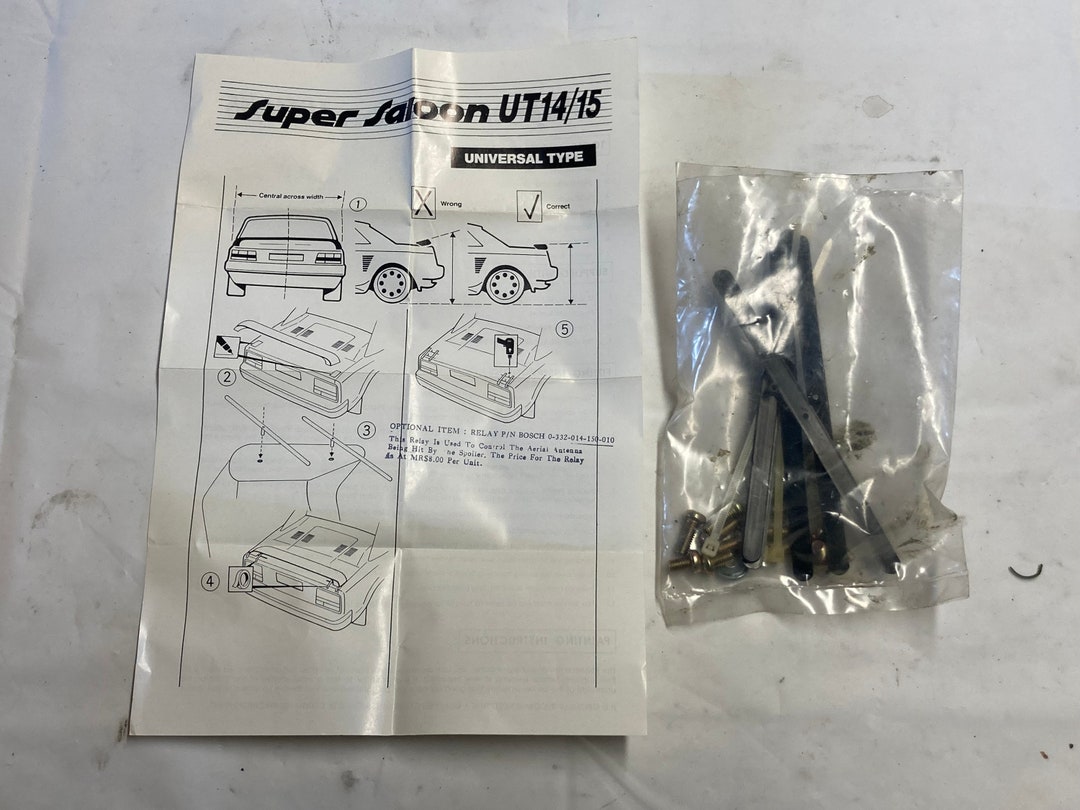 Super Saloon UT14/15 Rear Wing Mount Kit - Etsy