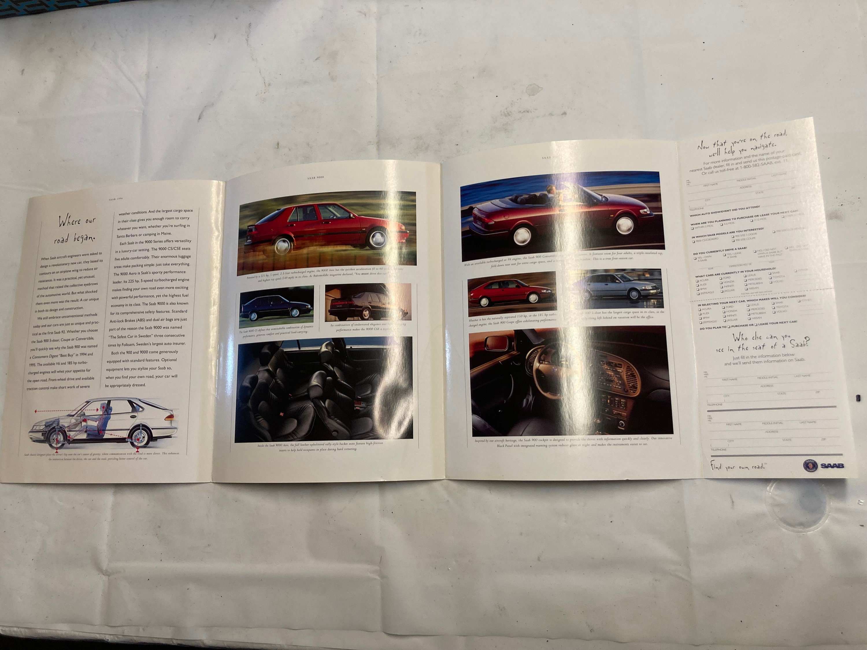 Saab 900 9000 Brochure - Etsy