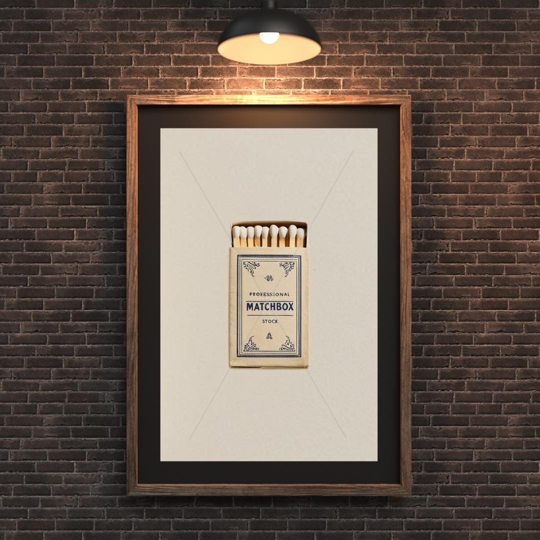 Vintage Matchbox Art Print: Minimalist Retro Decor (digital Download ...