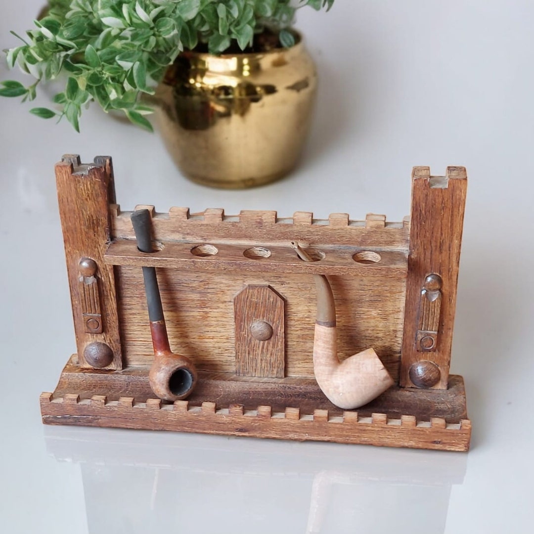 Hand Made Pipe Rack, Pipe Stand, Smokers Accessorie, Man Cave Gift ...