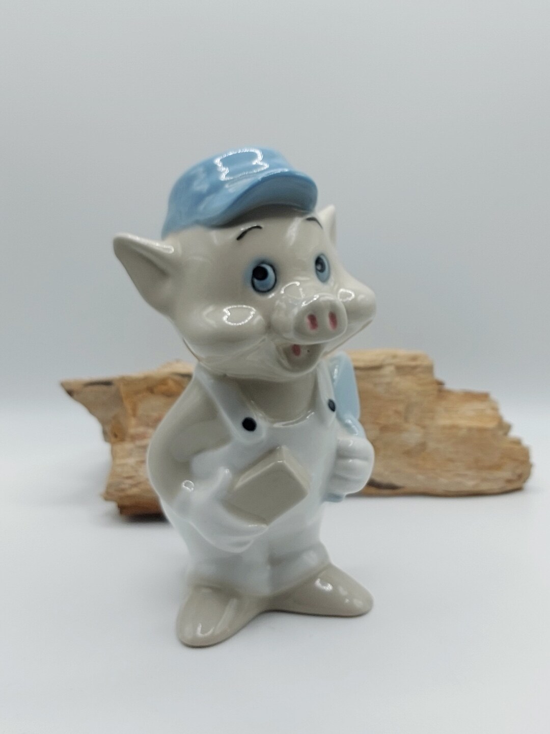 Vintage Disney Little Pig, House of Bricks, Decorative Figurines, Home ...