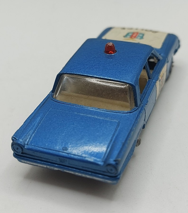 Vintage Lesney Matchbox Ford Fairlane Police Car, 1963 Diecast Model - Etsy