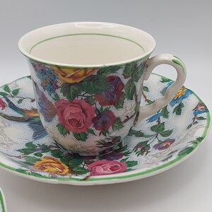 Rare Midwinter Brama Bird Chintz Pattern Coffee Set With Snackdish like ...