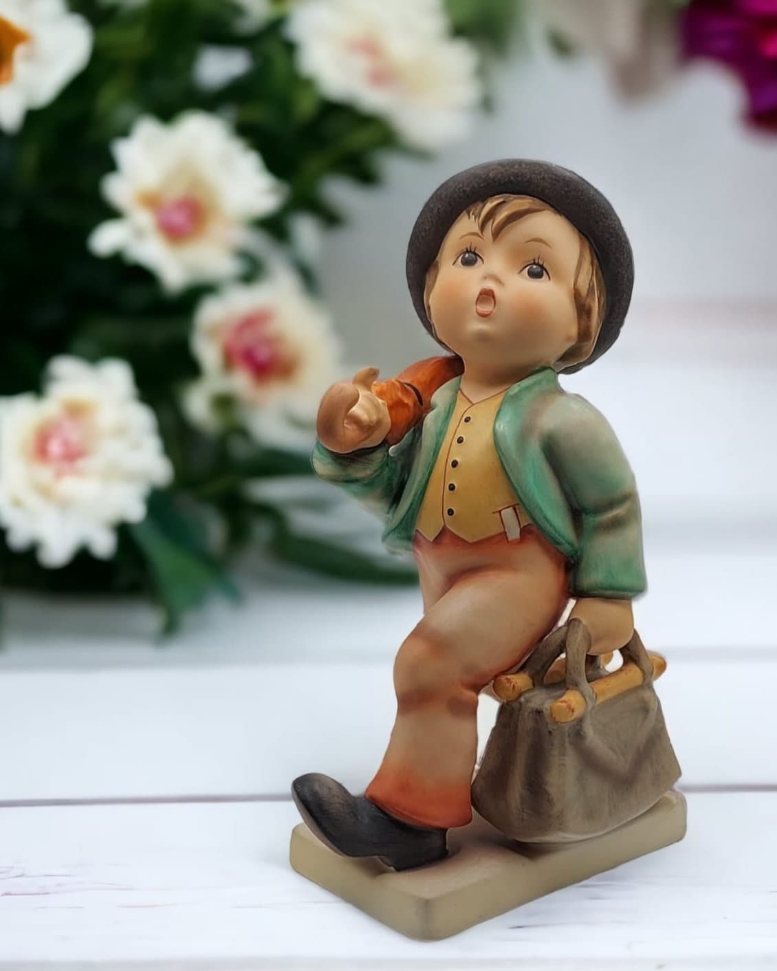Rare Large Hummel Goebel Figurine the Merry Wanderer West Germany ...