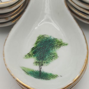 12 Antique Porcelain Chinese Soup Spoons Early 20th Century, Home ...