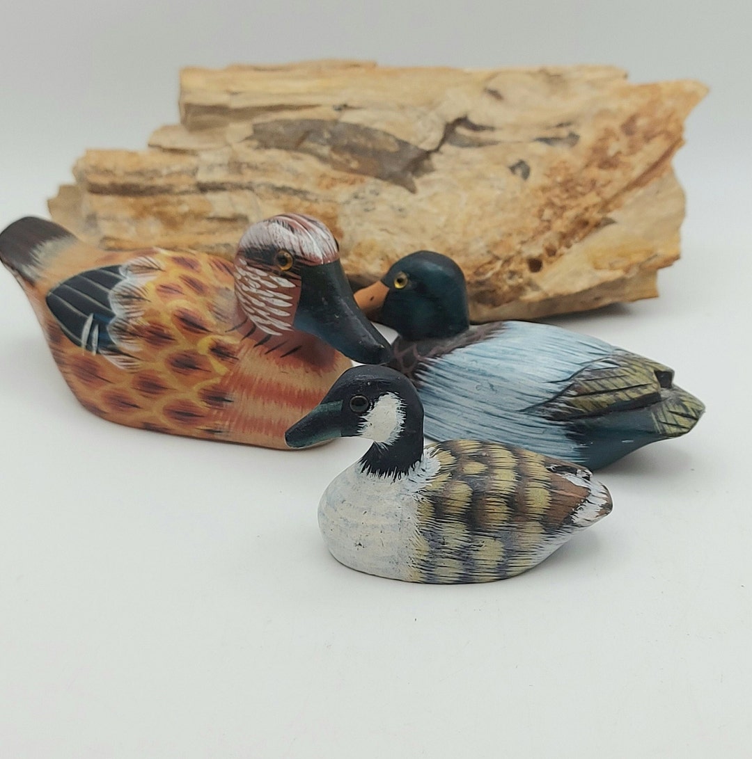 Set of 3 Hand Painted Ducks, Duck Family, Decorative Ducks,home Decor ...