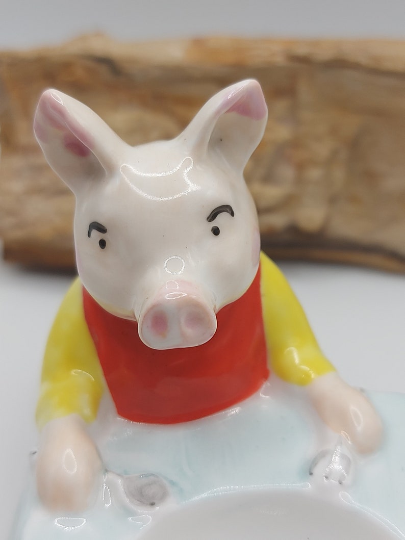 Tiffany & Co Elizabethan Pig Egg Cup Holder - Staffordshire England ...