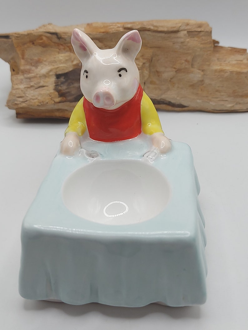 Tiffany & Co Elizabethan Pig Egg Cup Holder - Staffordshire England ...