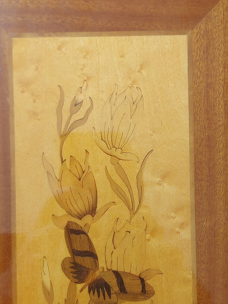 Vintage Sorrento Italian Marquetry Butterfly Picture /wall Art - Etsy