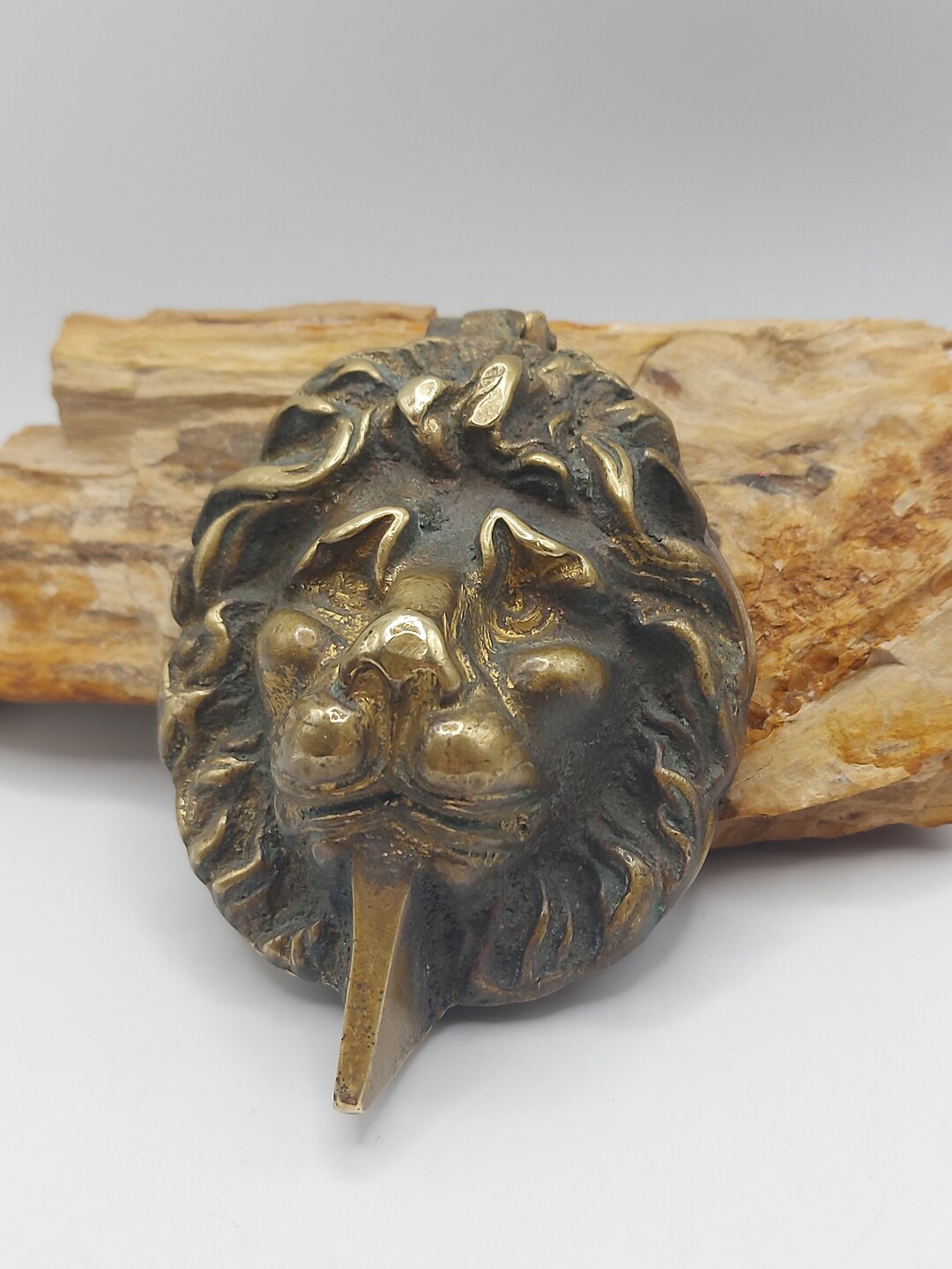 Early 20th Century Brass Lion Mask Escutcheon, (key Hole Cover) Lions ...