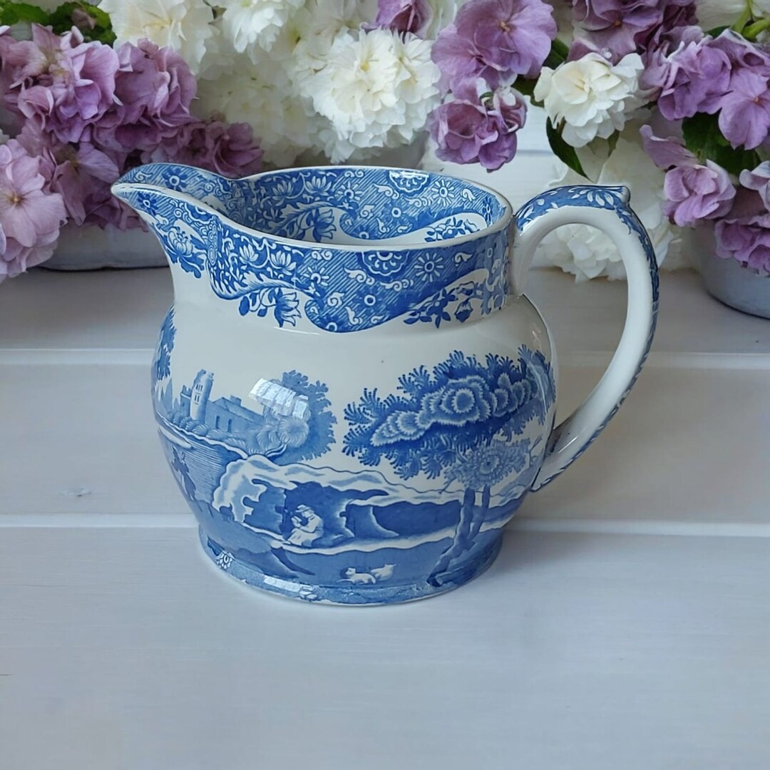 COPELAND SPODE ITALIAN Jug 1930s. Blue & White Classic Design. Antique ...