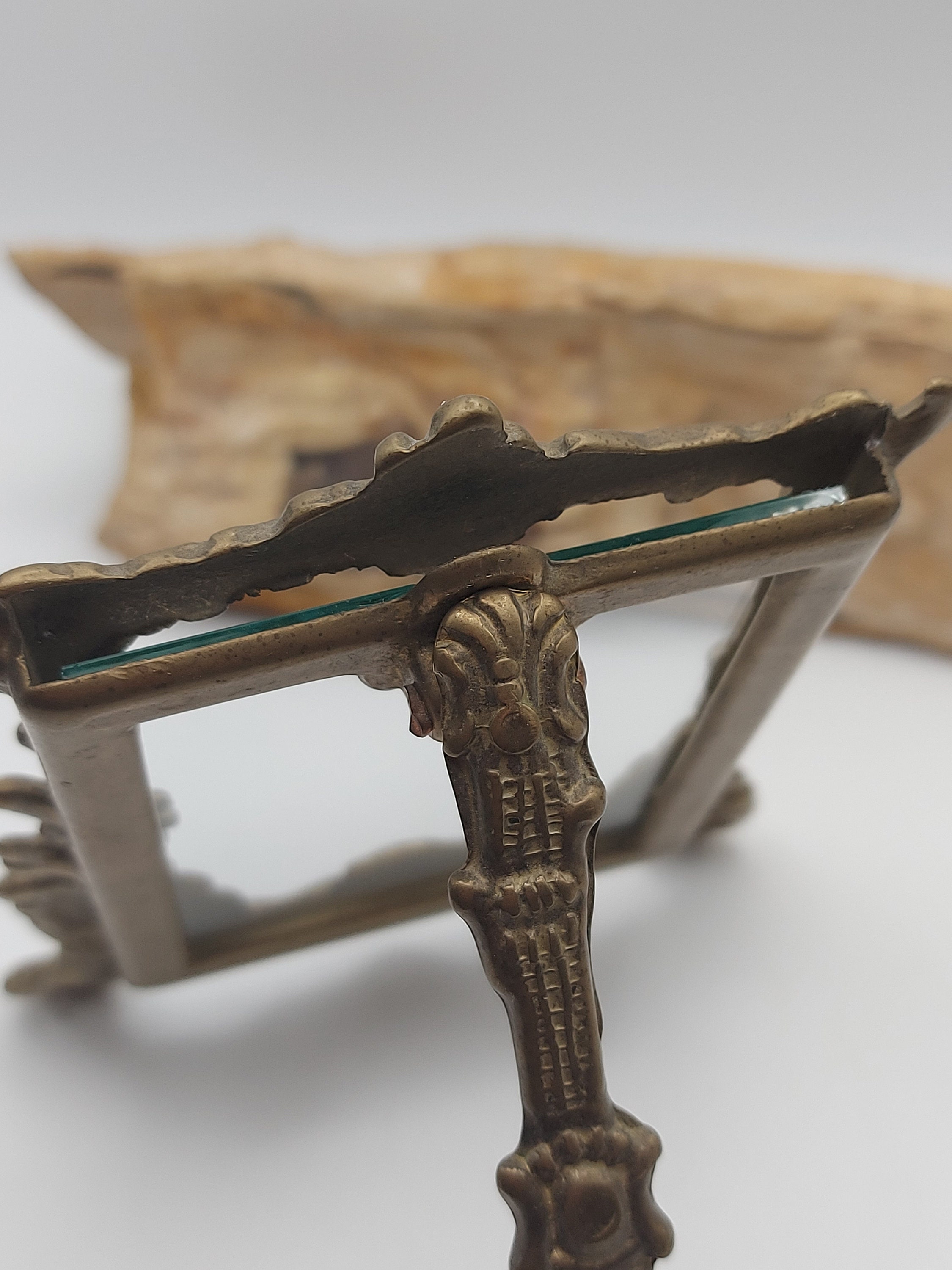 Vintage Ornate Brass Picture Frame With Stand Brass Photo - Etsy