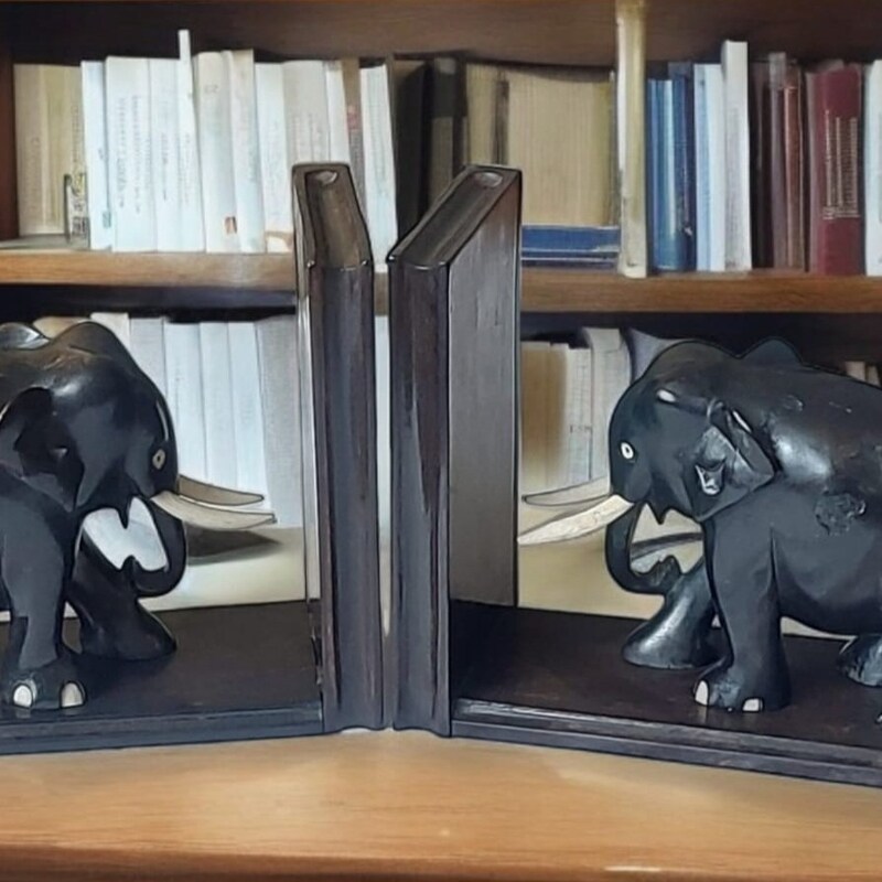 Elephant Bookends - Etsy