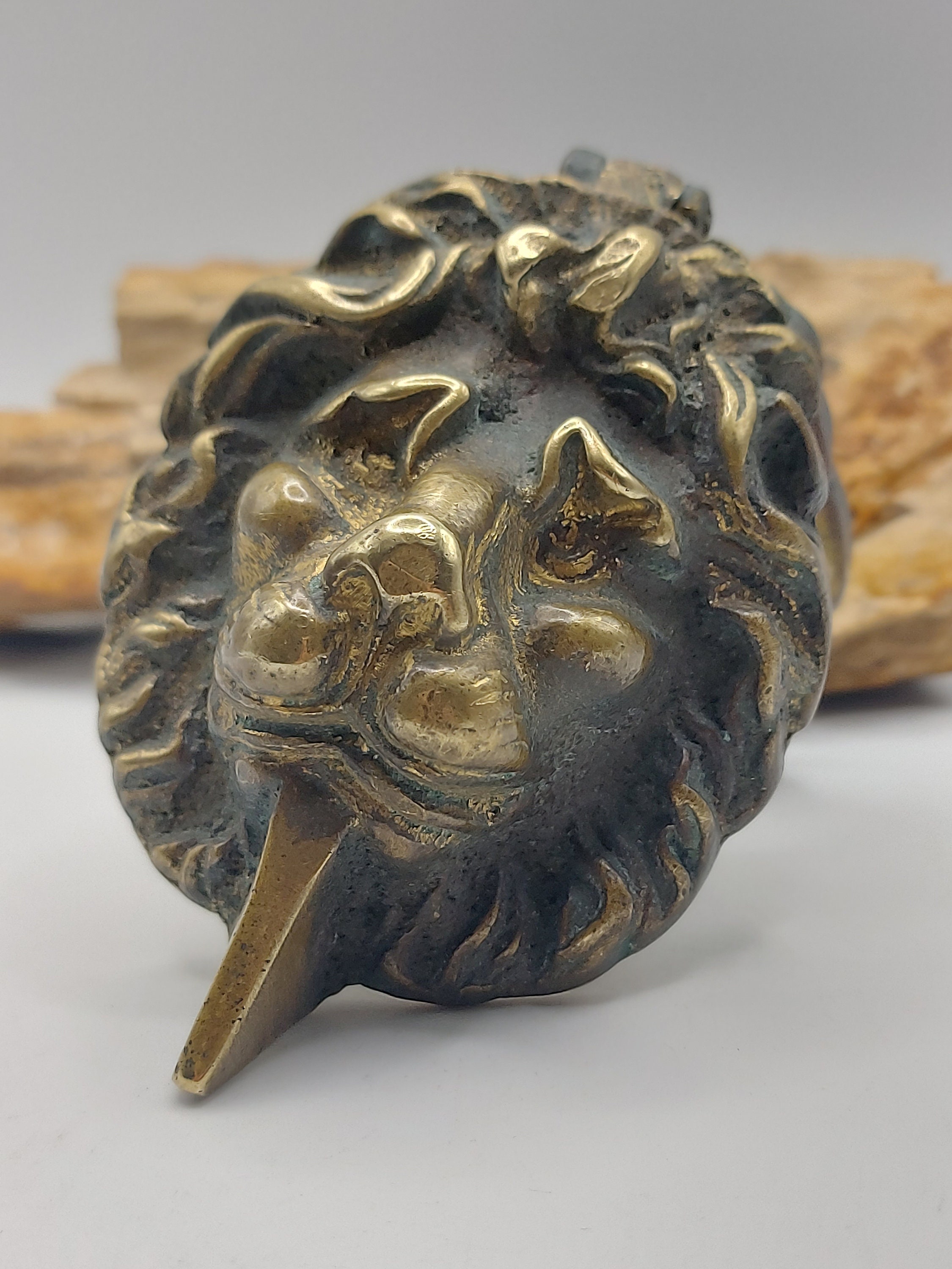 Early 20th Century Brass Lion Mask Escutcheon, key Hole Cover Lions ...