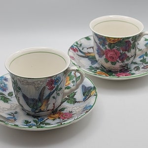 Rare Midwinter Brama Bird Chintz Pattern Coffee Set With Snackdish like ...