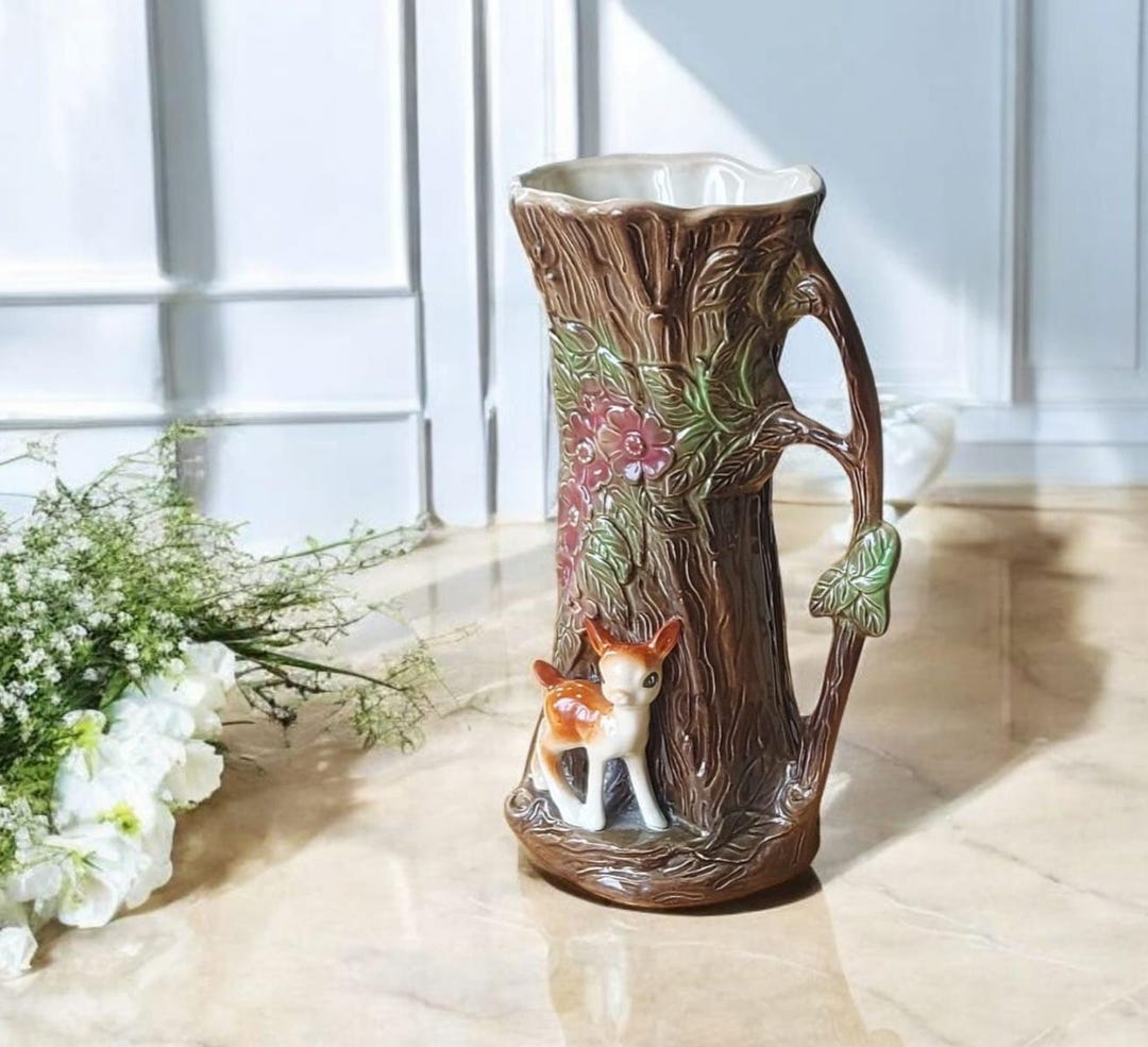 1960s Eastgate Pottery Fawn Jug: Mid Century Deer Vase, Withernsea ...