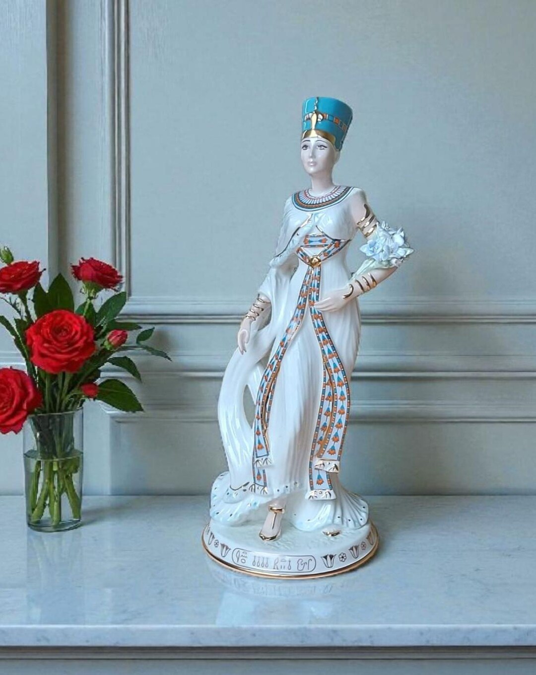 Vintage Wedgwood Nefertiti Figurine – Egyptian Revival – Fine Bone ...