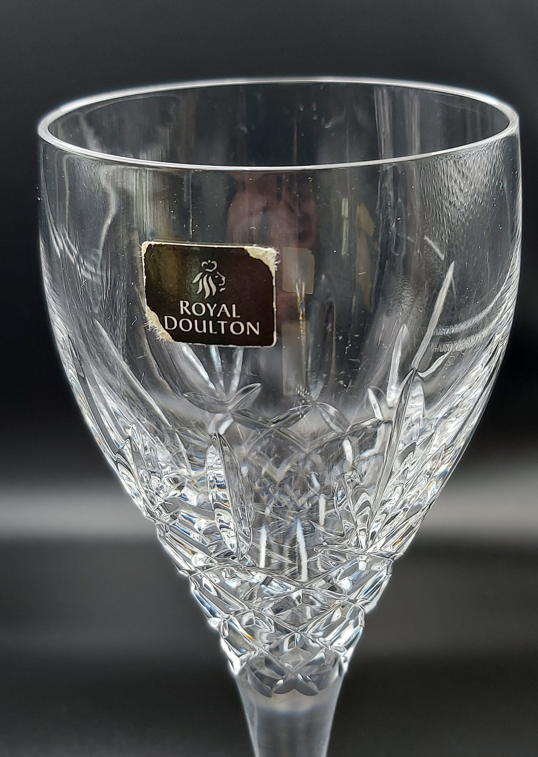 A Stunning Vintage Set of 6 Royal Doulton Lead Crystal Wine Glasses. Home Intertaining, Crystal ...