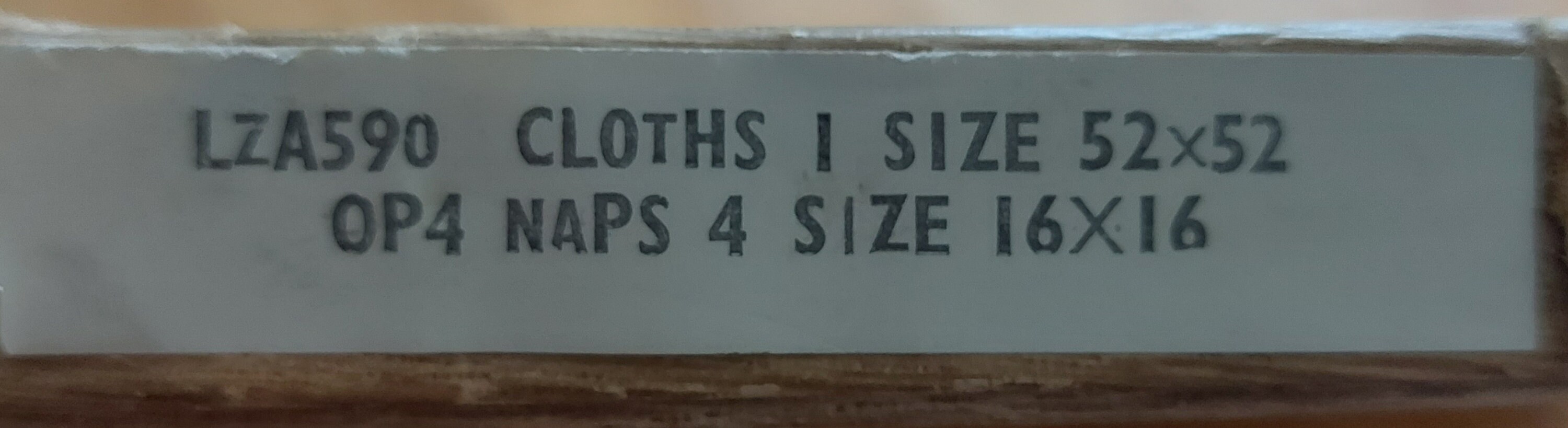 Vintage ETAMINE IRISH LINEN Table Cloth and 4 Napkins 1960s New in Box ...