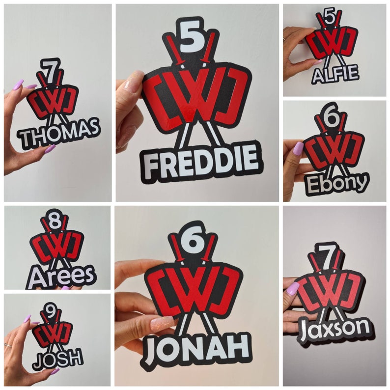 Spy Ninjas Cake Topper Chad Wild Clay Cwc Ninja Birthday Personalised ...