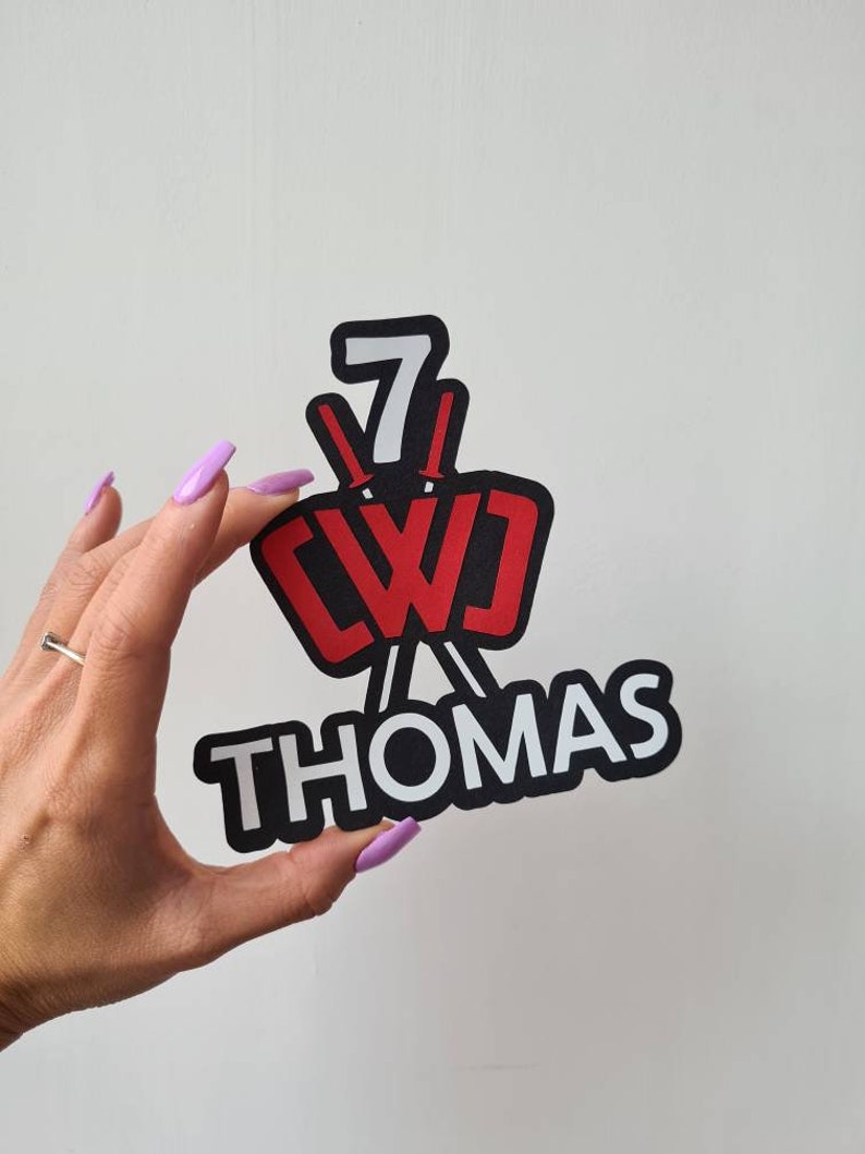 Spy Ninjas Cake Topper Chad Wild Clay Cwc Ninja Birthday Personalised ...